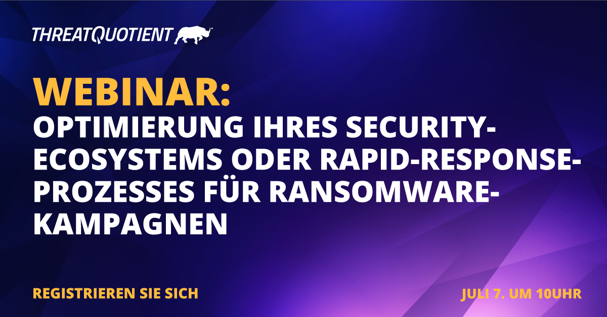 Webinar : Optimierung Ihres Security-Ecosystems oder Rapid-Response ...